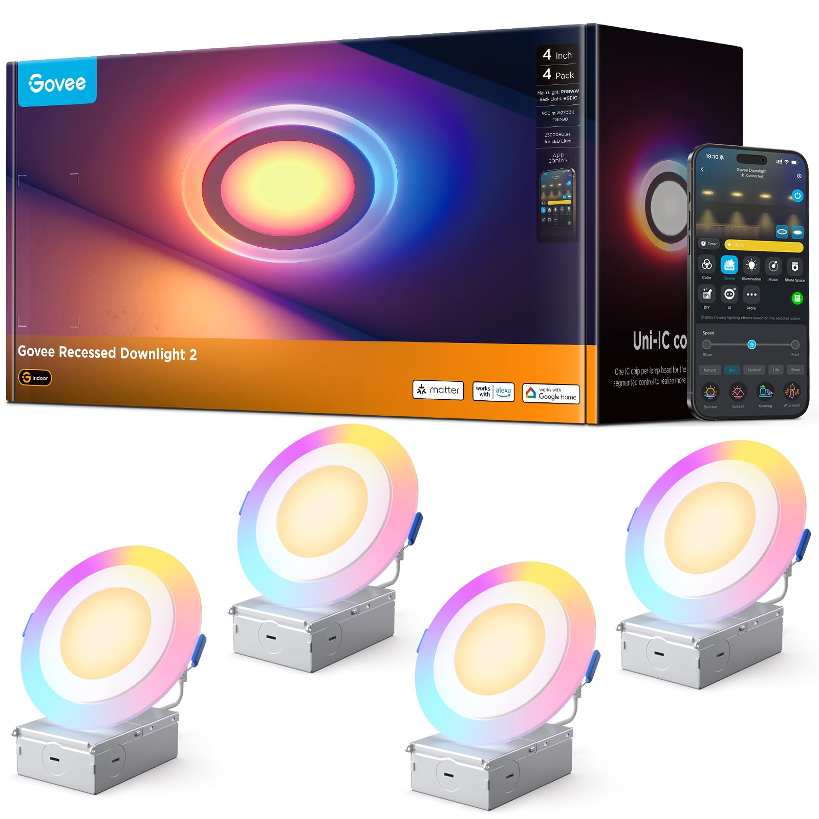 Govee Smart Recessed Lighting 6 Inch